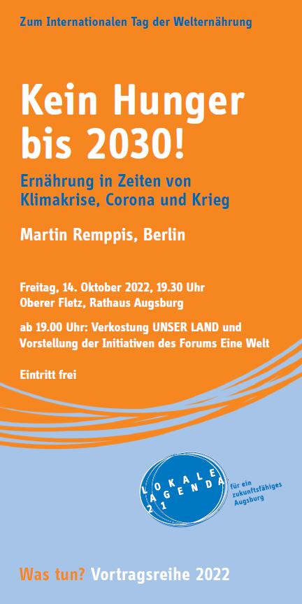 Kein Hunger bis 2030!: Nachhaltigkeit Stadt Augsburg